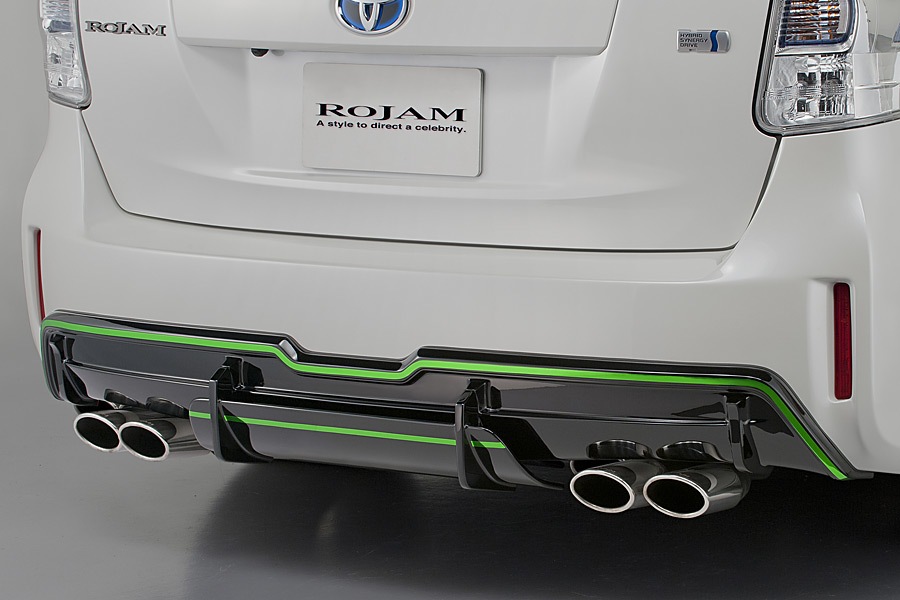 ROJAM VERDE プリウス アルファ 40系 RCA(リアセンターアタッチメント) | エアロパーツ,ROJAM VERDE,プリウス アルファ 40系 | ROJAM ストア