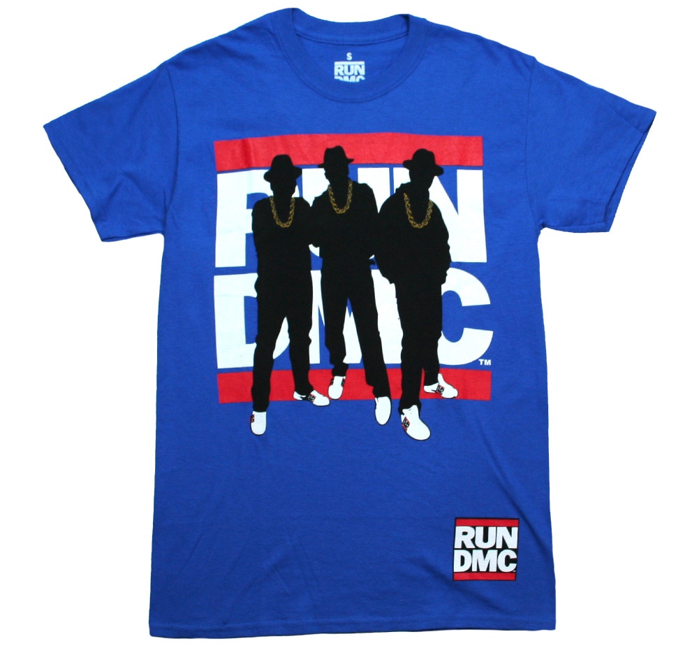 RUN DMC / Silhouette Tee (Royal Blue) | Music,R,RUN DMC | Rudy & Co.