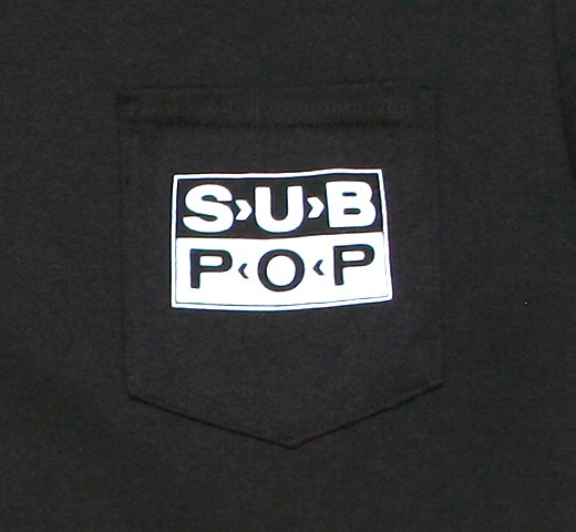 Sub Pop Records / Logo Pocket Long Sleeved Tee (Black) | Music,Record ...