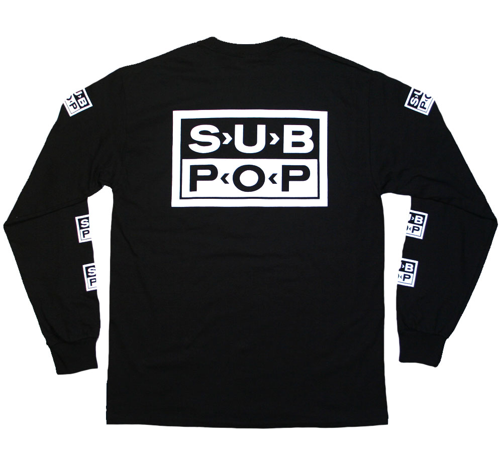 Sub Pop Records / Logo Pocket Long Sleeved Tee (Black) | Music,Record ...