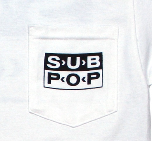 Sub Pop Records / Logo Pocket Tee (White) | Music,Record Label,Sub Pop ...