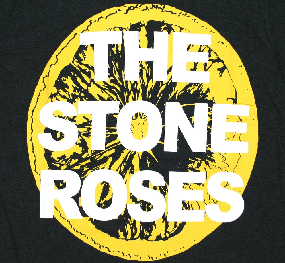 The Stone Roses / Lemon with Band Name Tee (Charcoal Grey) | Music,S ...