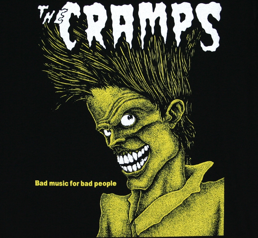 The Cramps / Bad Music for Bad People Tee (Black) | Music,C,The Cramps ...