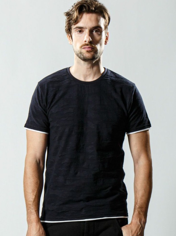 wjk layered T(jacquard CAMO) / NVxWH | wjk | rumbleFISH / ランブルフィッシュ