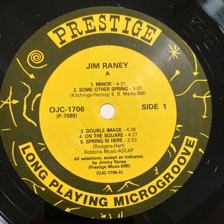 JIMMY RANEY / A【SALE価格】 | JAZZ | 京都市河原町五条のレコード屋Hachi Record Shop and Bar