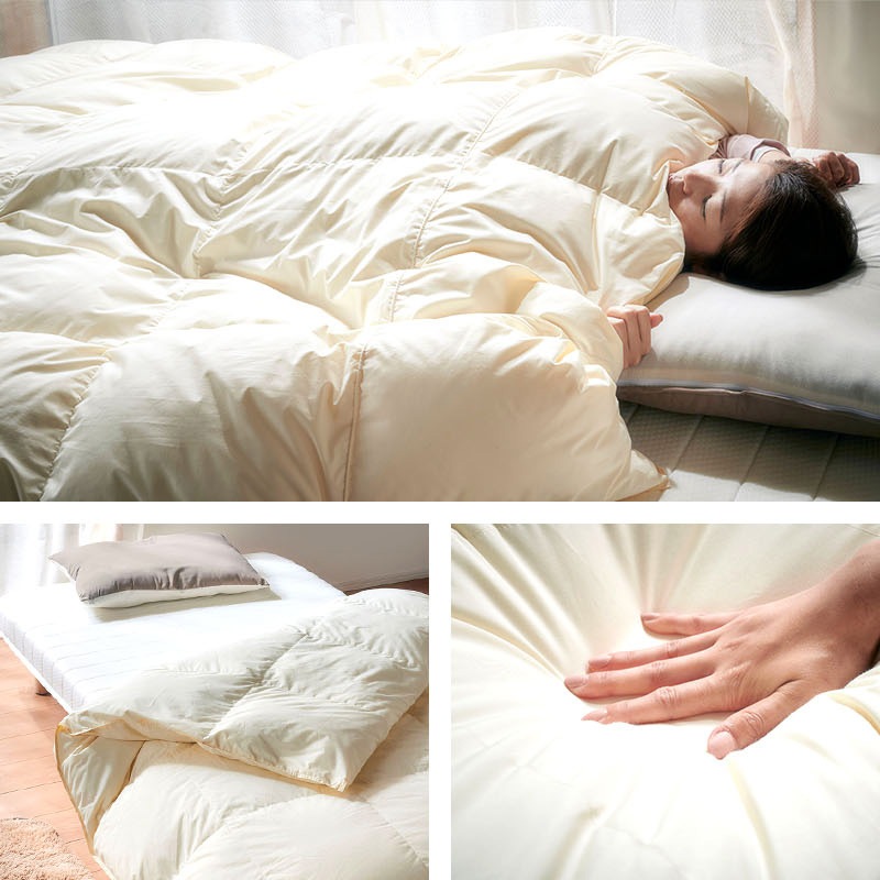 羽毛布団 ホワイトダウン 93% ロイヤルゴールド移動防止立体キルト30マス SL | ふとん・枕・その他寝具,掛け布団 | 家具通販 KAGUWORLD | カグワールド 本店