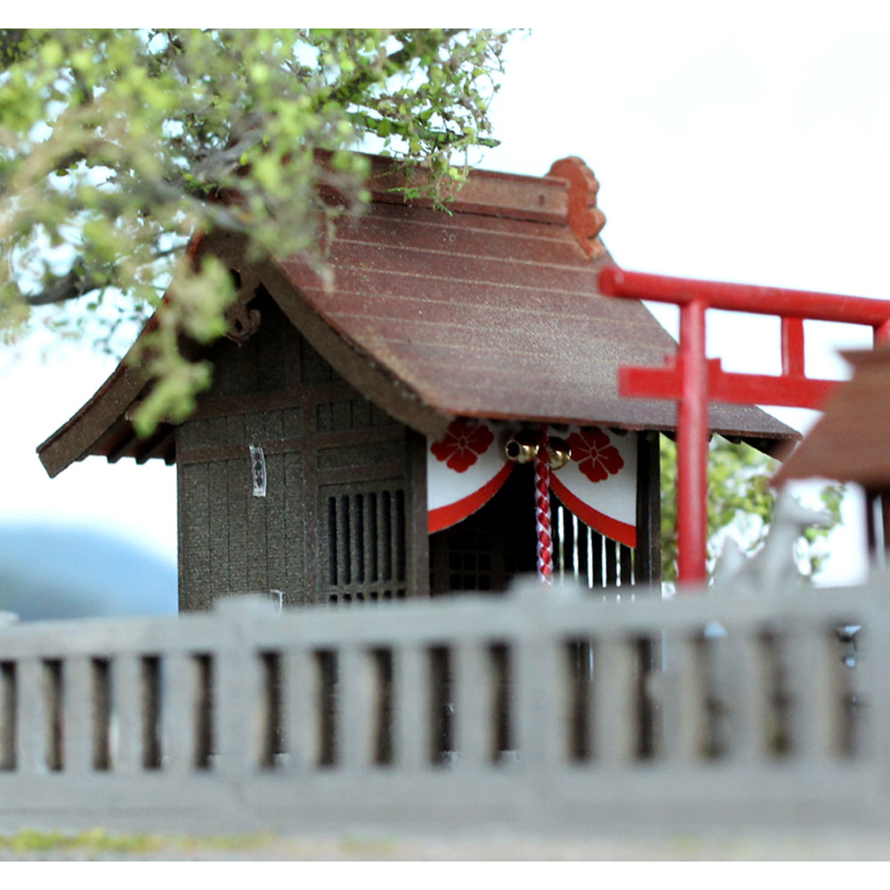 375-06 稲荷神社 ：モデリング375 塗装済完成品 1/80 | 完成ジオラマ,作家作品,モデリング375 | ショップさかつう.com