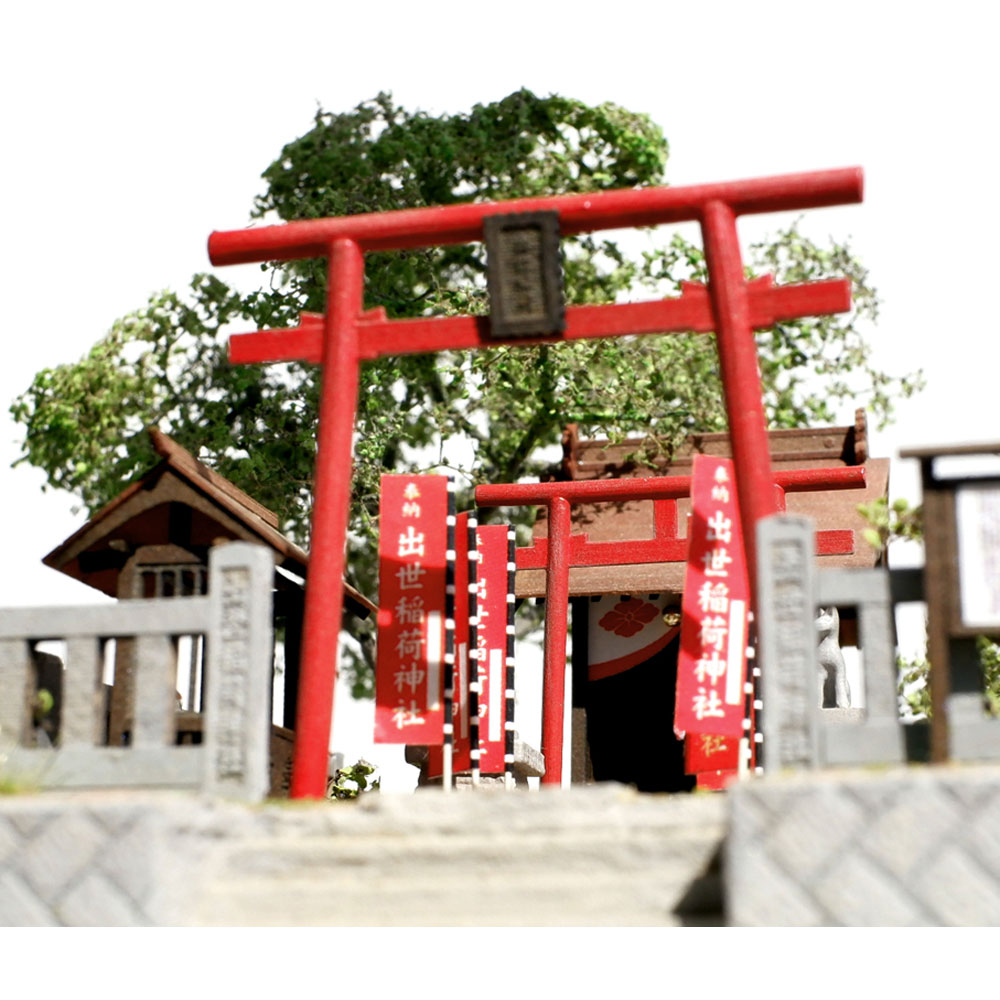 375-06 稲荷神社 ：モデリング375 塗装済完成品 1/80 | 完成ジオラマ,作家作品,モデリング375 | ショップさかつう.com