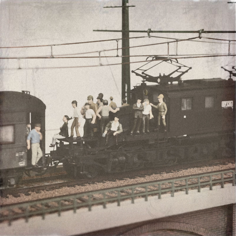 クロコダイルの時代 HO(16番)レイアウト・セクション EF13戦時型付 ：西村慶明 塗装済完成品 1/80 | 完成ジオラマ,作家作品 | ショップさかつう.com