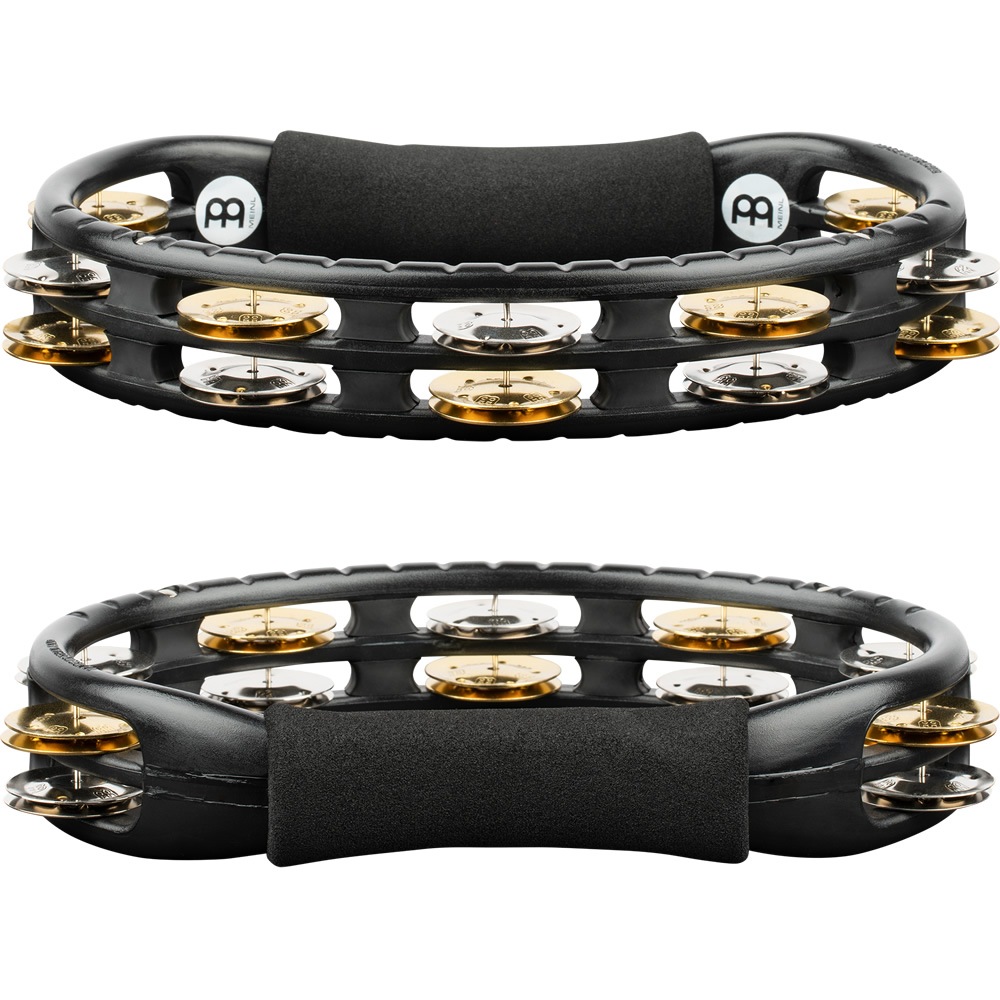 MEINL Percussion タンバリン 軽量ABS樹脂製 ブラス＆スチールジングル TMT1M-BK / ブラック【マイネル パーカッション ABS Tambourine Dual ...