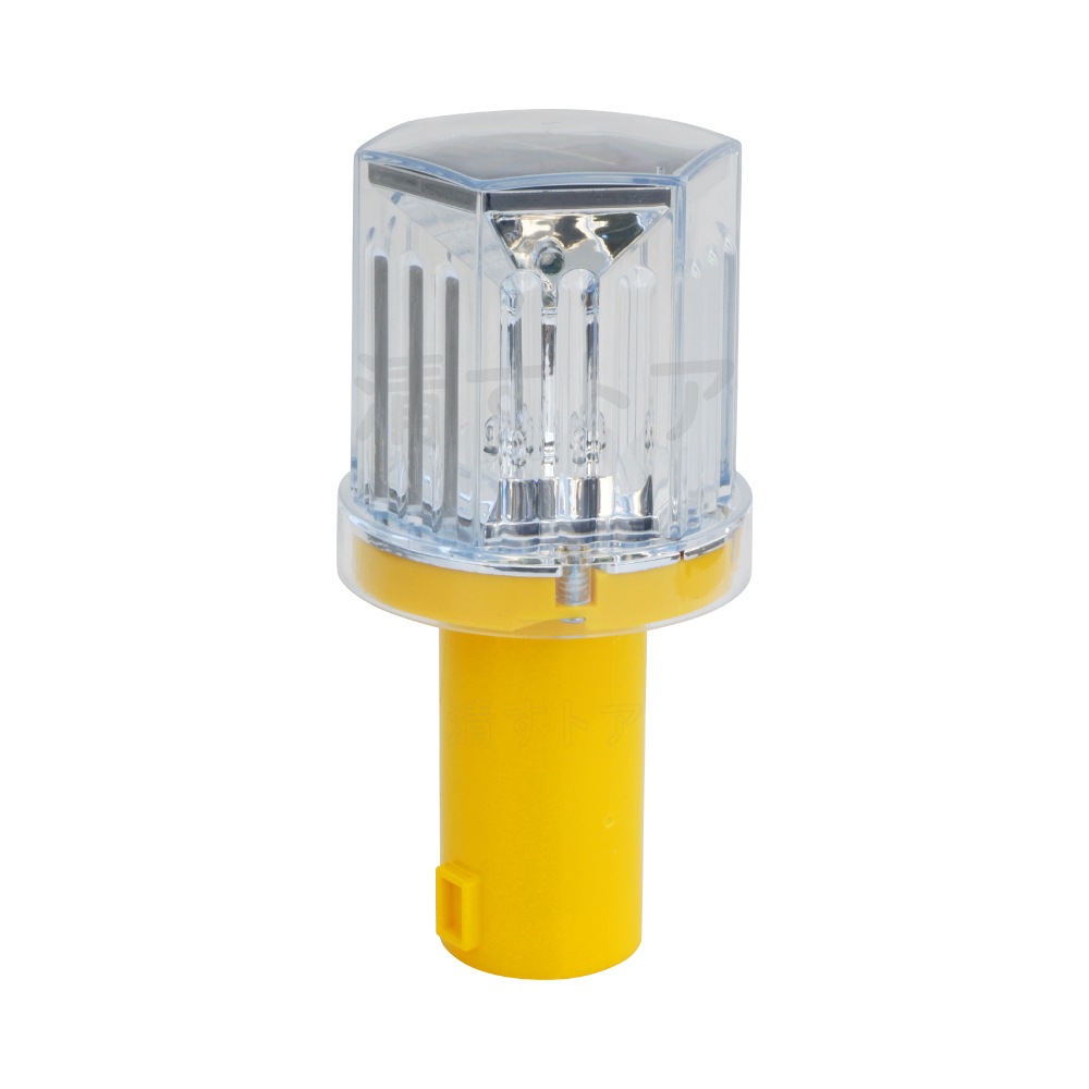 ソーラー式セフティフラッシュ カットコーン用 2個(1個あたり1710円) 充電式 6灯LED 保安灯 点滅灯 LTS-21RB | 建設資材 ...