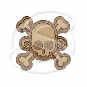 パッチ SkullMonkey Crossbones 刺繍 Desert patch-00038-desert ミルスペックモンキー | MIL SPEC MONKEY | サンケンEC 玩具 ...