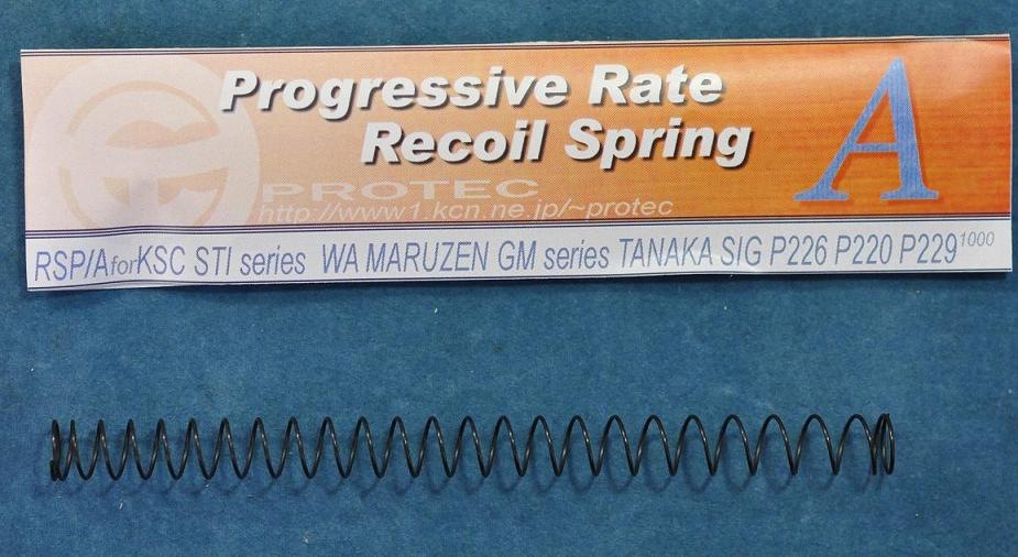 PROTEC リコイルスプリング A Progressive Rate Recoil Spring A 各社M1911系 | 東京マルイ製 ...