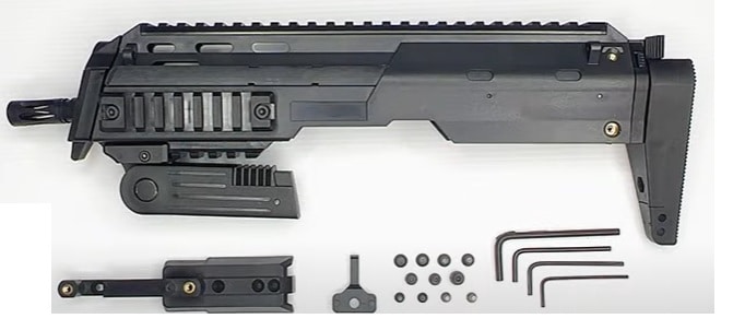 CTM Airsoft MP7化キット AP7 黒 ACTION ARMY AAP01 アサシン用 樹脂製 CTM-KIT-018-BK ...