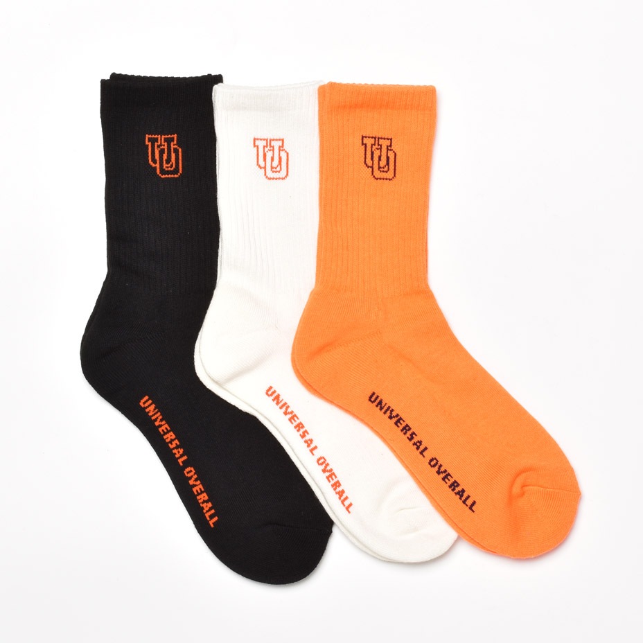 3Pクルー丈サイドロゴソックス [ LU-337 ] UNIVERSAL OVERALL / ユニバーサルオーバーオール | メンズ OTHER BRAND [ その他のブランド ...