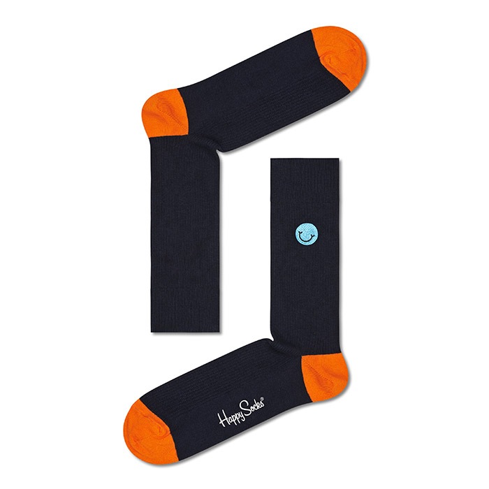 Ribbed Embroidery Smiley Sock [ 10221088-68 ] Happy Socks / ハッピーソックス | メンズ OTHER BRAND [ その他の ...