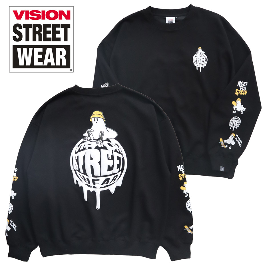 Ghost circle logo クルーネック [ VISION STREET WEAR / ヴィジョンストリートウェア ] HB ...