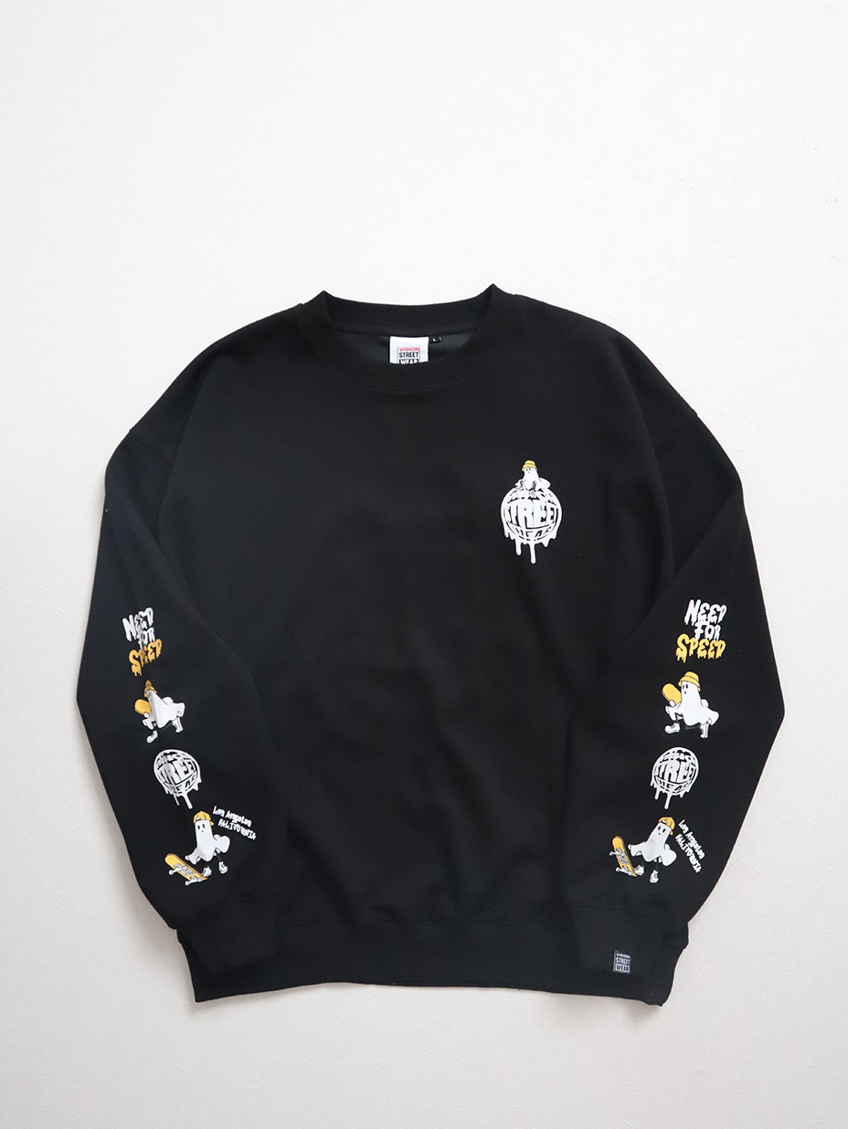 Ghost circle logo クルーネック [ VISION STREET WEAR / ヴィジョンストリートウェア ] HB ...