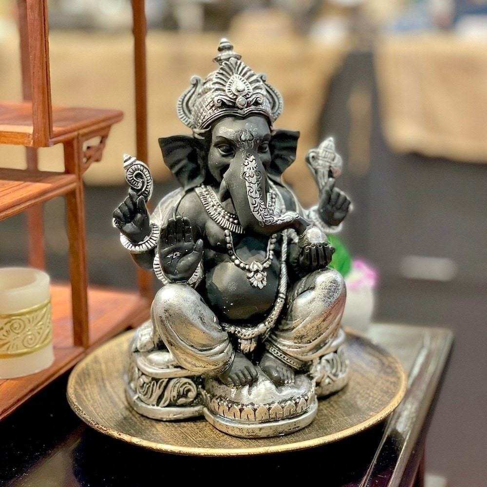 インドの神様 縁起物 ガネーシャの置物 ガネーシャ 置物 ガネーシャ像 夢を叶える象 金運アップ 開運 瞑想 商売繁盛 現世利益 ヒンドゥー教 ...