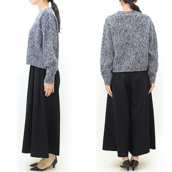 YLEVE イレーブ BABY ALPACA BRASHED KN P/O ベビーアルパカ ブラッシュド プルオーバー ニット 168 ...