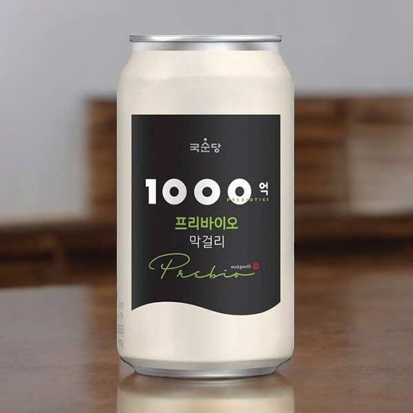 [麹醇堂]1000億プリバイオマッコリ350ml (缶)Alc.5％ | 韓国市場, お酒