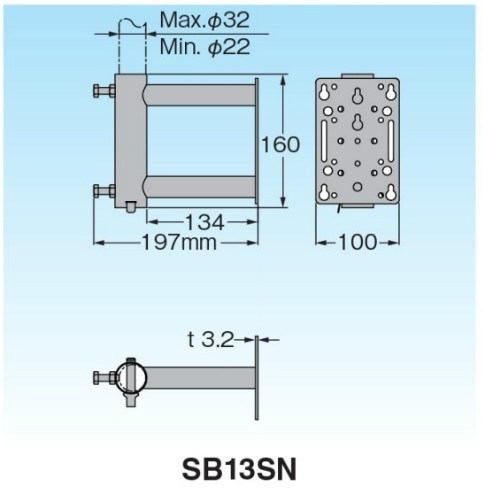 マスプロ サイドベース SB13SN | アンテナ部材,アンテナ 取付金具,UHFアンテナ用 屋根馬 サイドベース,UHFアンテナ用 屋根馬 サイドベース | セイコーテクノ