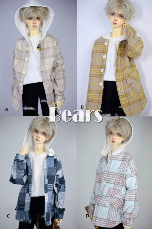 AF10146【Bears】MSD, SD女，1/3, 70cm ド-ル用コ－ト | ドール洋服（種類別）,単品コート/ジャケット/上着類 ...