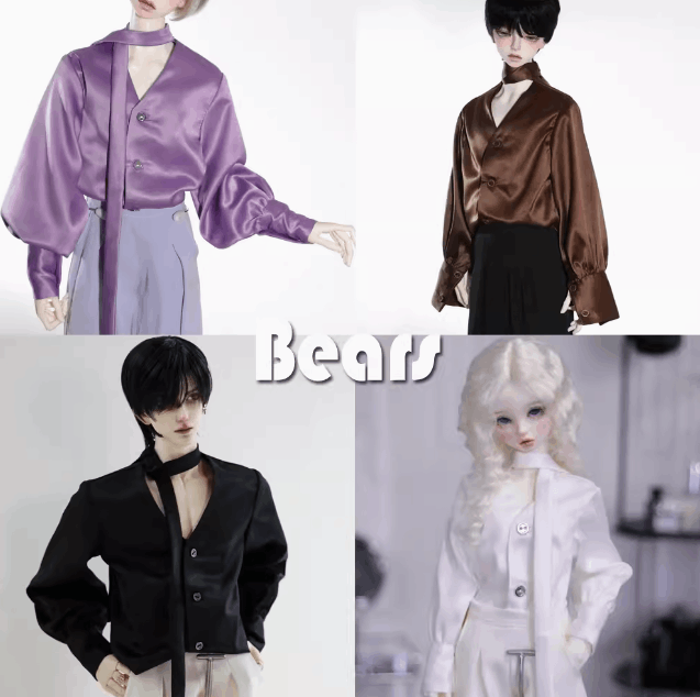 AF10752【Bears】MSD,SD/SDGR女, 1/3, 70cm, id75, LOONG SOUL73ド-ル用シャツ | ドール ...