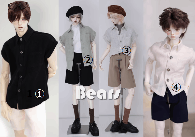AF10972【Bears】MSD, 1/3, 70cm，ID75, LOONG SOUL73ド-ル用シャツ | カテゴリートップ ...