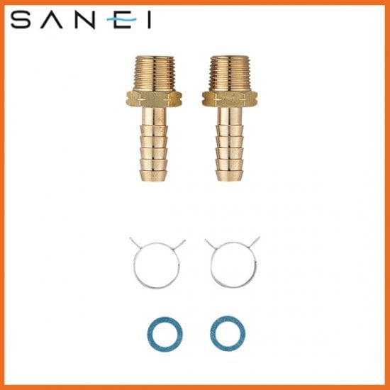 三栄水栓 SANEI【T421-42S-15A】ペアホース金具セットの通販｜施主のミカタ【総本山】