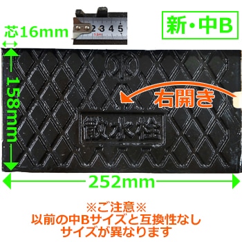 アンデス鋳鉄製散水栓BOX BSB 中B用250ｻｲｽﾞ(新) フタのみ【ネコポス不可】在庫 【設備ロジス.com】配管空調部材専門店