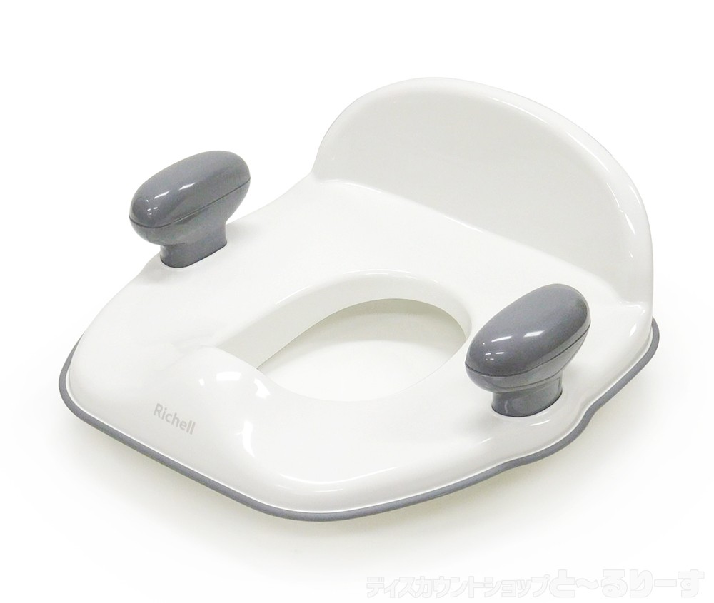 Richell リッチェル ポッティス 補助便座KN ホワイト 抗菌加工 対象年齢1才6ヶ月頃から トイレトレーニング 取り外し可能なグリップ付き【中古/未使用品】 | ディスカウントショップ ...