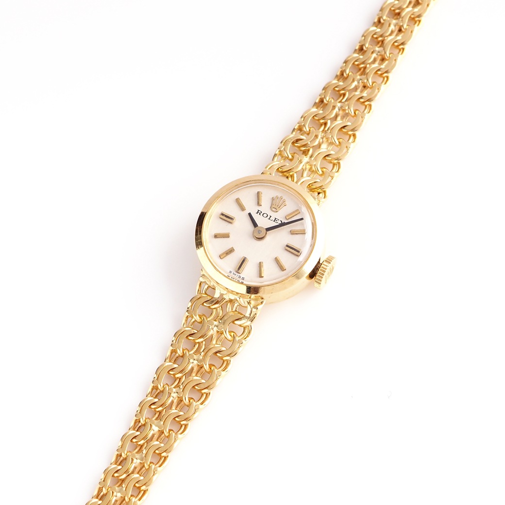アンティークウォッチ アンティークロレックス ラウンドゴールドケース ブレスレット | Shellman Ladies' Antique ...