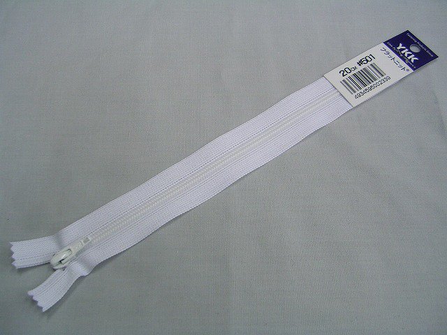 YKK フラットニット ファスナー 20cm 白・黒 | メーカー,その他 | 【個人向け】洋裁・手芸道具の通販ホリウチ