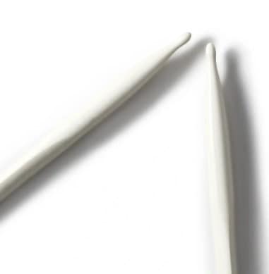 プリム(Prym) エルゴノミック ダブルポイント 棒針 5本セット 長さ6mm x 20cm アラバスターホワイト 194208 ...