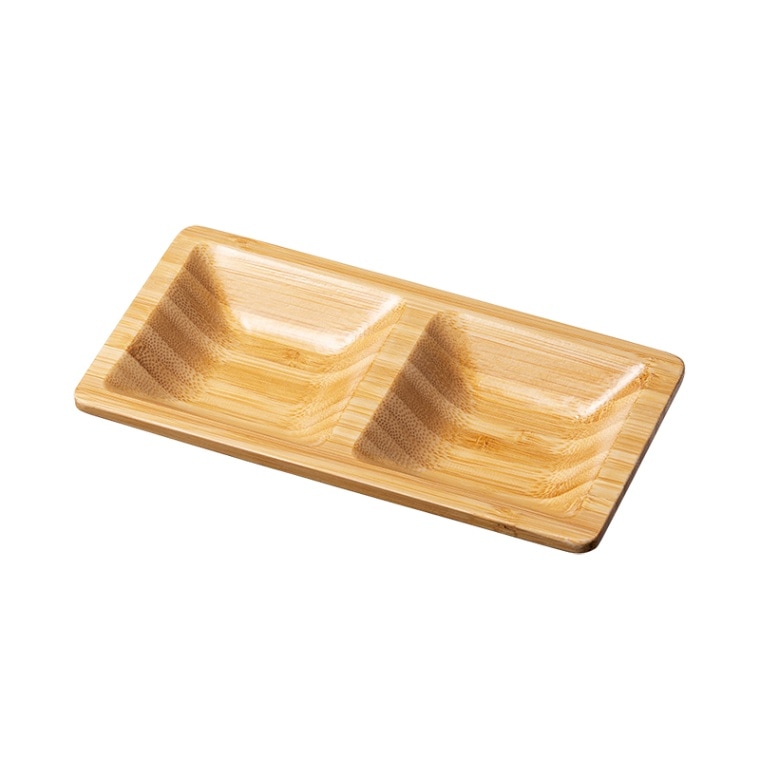 ECL-1-3 木製食器 2マスプレート ETHICLE｜メニューブックのシンビ 飲食店の通販サイト