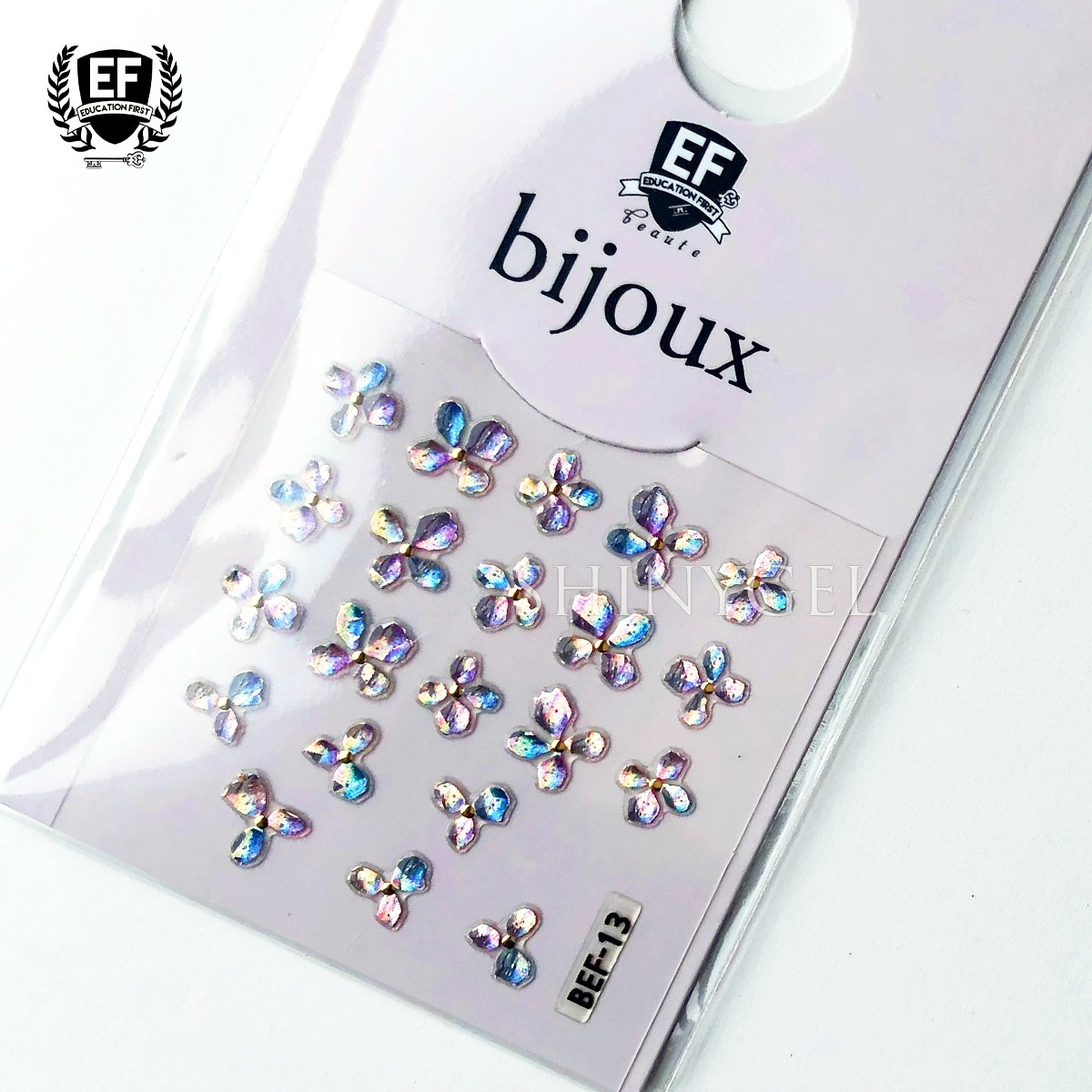 EFボーテ（エデュケーションファースト）：ビジューネイルシール／オーロラ紫陽花（BEF-13） | ネイルアート用品,ネイルシール | SHINYGEL PRO SHOP