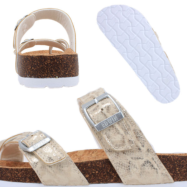 EDWIN エドウィン コルクフットベッドサンダル EW6012 9462 9463 夏 海 天然コルク 耐久性抜群 長く履ける 定番モデル 【レディース】 | 商品タイプから探す,レディス ...