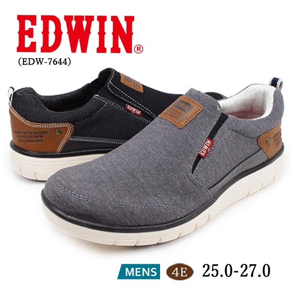 エドウイン EDWIN グレー EDW-7644 軽量 幅広 4E ストレッチ スニーカー 【メンズ】 | ブランドから探す,あ行,EDWIN 【エドウィン】,メンズ | OnStep オンステップ