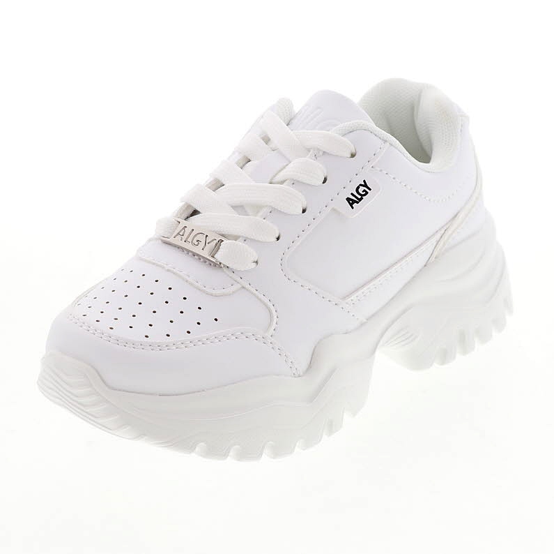 アルジー ALGY 4501 ガールズ スニーカー キッズ ジュニア シューズ 女の子 厚底 ダンス ボリュームソール ホワイト 白 | キッズ,スニーカー | 靴のシューマート Online ...