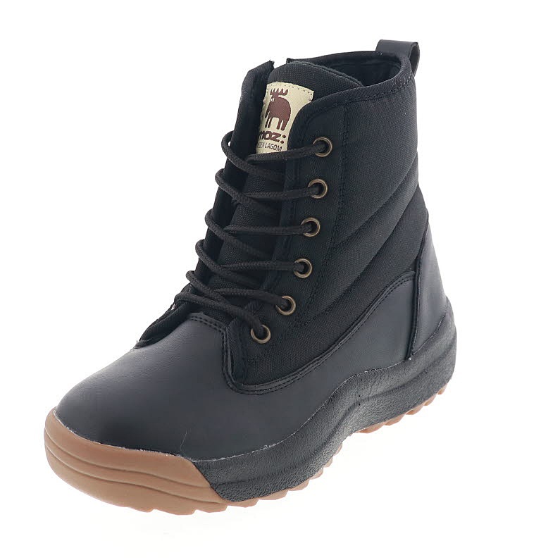 moz モズ 靴 レディースブーツ スノーシューズ 防滑 スパイク 冬 雪道 防水ブーツ ジップ付き MOZ 18158 オーク/ブラック S M L LL | ブランド一覧,マ行,moz ...