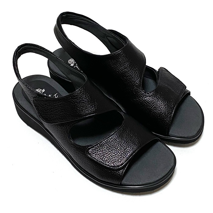 レザー サンダル 本革 外反母趾 靴 おしゃれ 5E 幅広 甲高