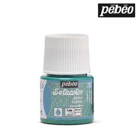 329202 セタカラー透明色 グリッター 202エメラルド 45ml | 透明色 | 書画専門店 ふみうさぎ|3167863292021