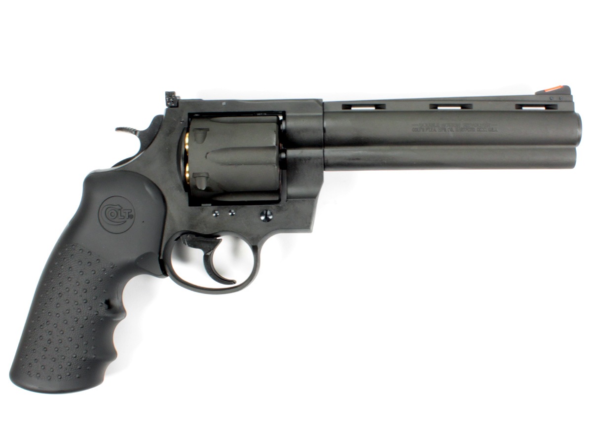 マルシン 6mmBBガスガン リアルXカートリッジ Colt ANACONDA 6インチ HOGUEタイプグリップ仕様 ブラックヘビーウェイト ...