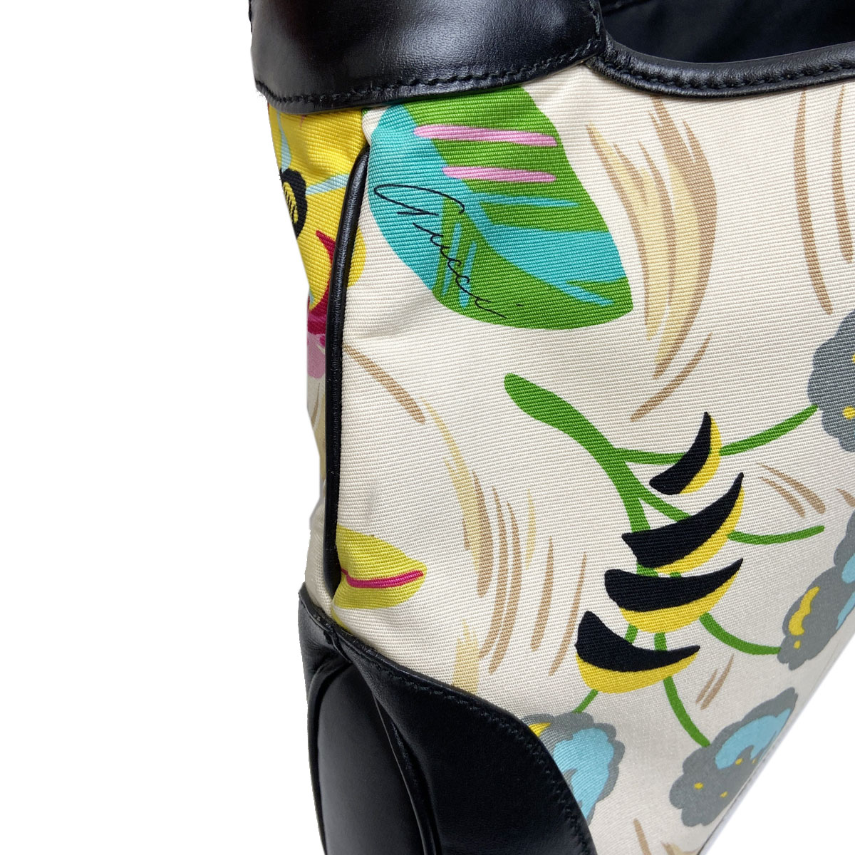GUCCI グッチ ジャッキー ワンショルダーバッグ キャンバス レザー 花柄 ブラック マルチカラー 001.3306 001998 | バッグ | Brand Boutique SiSSY ...