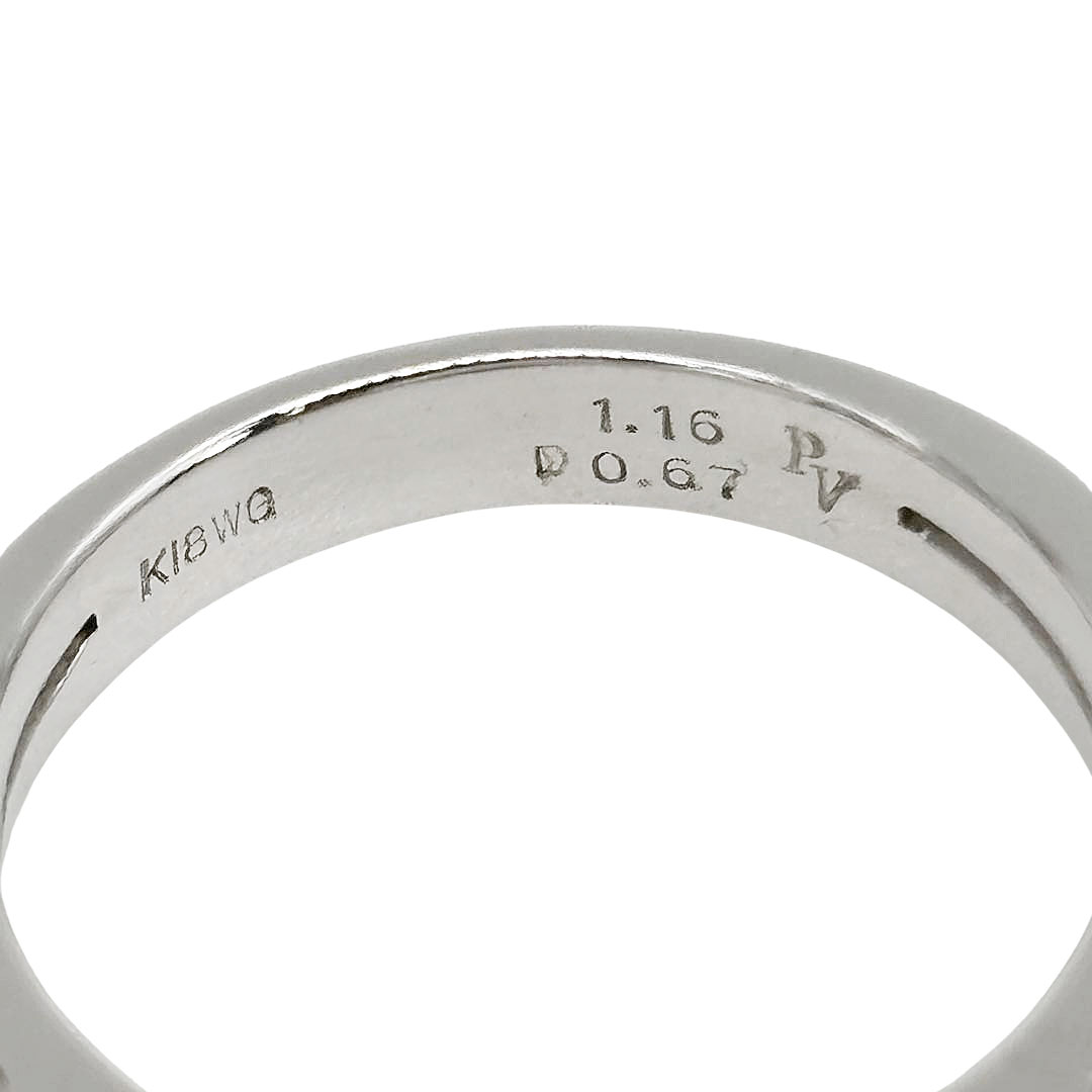 Ponte Vecchio ポンテヴェキオ ハートリング 指輪 K18WG ルビー1.16ct ダイヤ0.67ct 5.3g 約11号 | ジュエリー | Brand Boutique ...