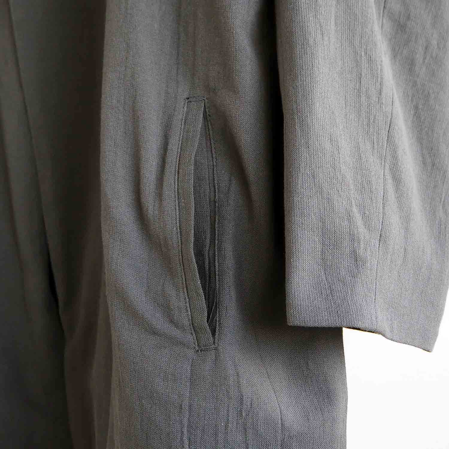 THING FABRICS TF Scraped Off Half Coat(FRESCA Broad for Towel loom) Black