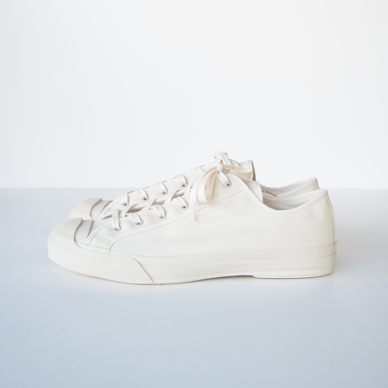 STUDIO NICHOLSON MERINO / Vulcanized Sole Canvas Shoes (moonstar) CREAM