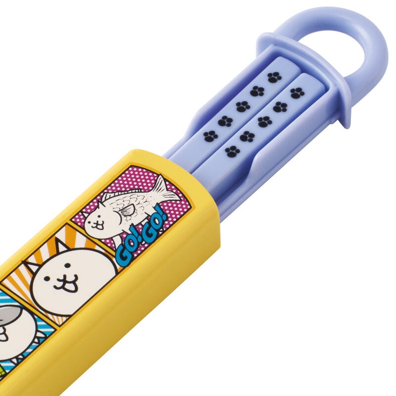 抗菌食洗機対応箸箱セット 箸16.5cm にゃんこ大戦争23／ABS2AMAG_4973307614064／スケーター