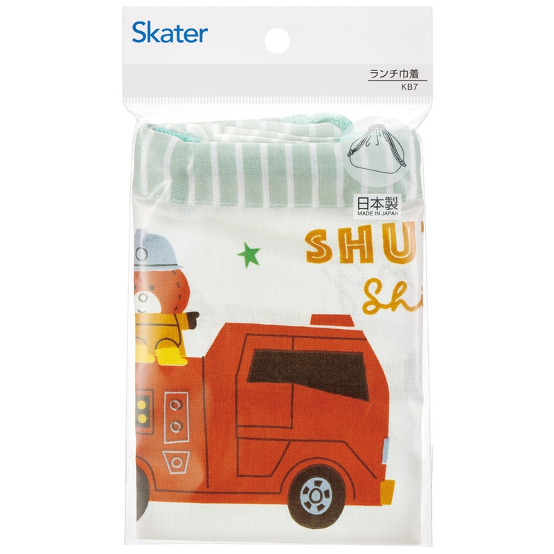 【メール便対象品】 お弁当袋 幼稚園 キャラクター ランチ巾着 子供 巾着袋 小学生 小 きんちゃく袋 skater スケーター KB7 トミカとトム トミカ トム トミカ＆トム 男の子【お ...